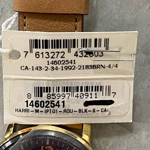 Coach | Accessories | Coach Mens Harrison Camel Leather Strap Watch ...